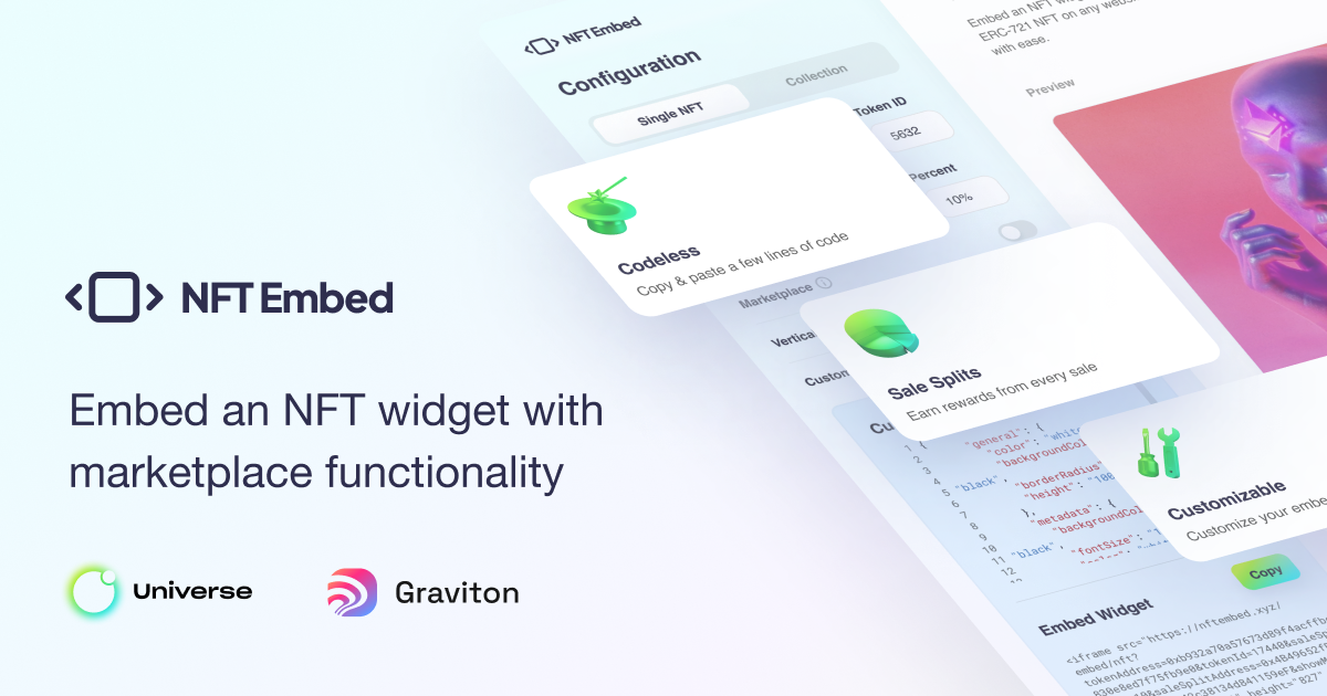 NFTEmbed: Create Embeddable White-Label NFT Marketplaces